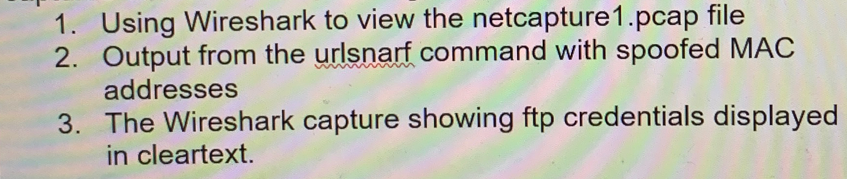 Solved Using Wireshark to view the netcapture1.pcap | Chegg.com