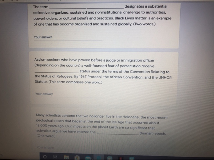 The term designates a substantial collective, | Chegg.com