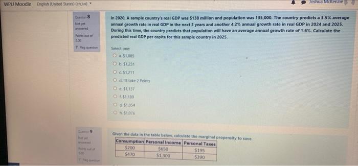 Solved WPU Moodle English (United States) en us Joshus | Chegg.com