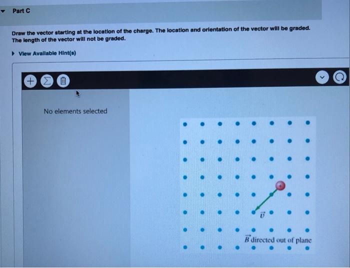 Solved Draw the vector starting at the location of the | Chegg.com