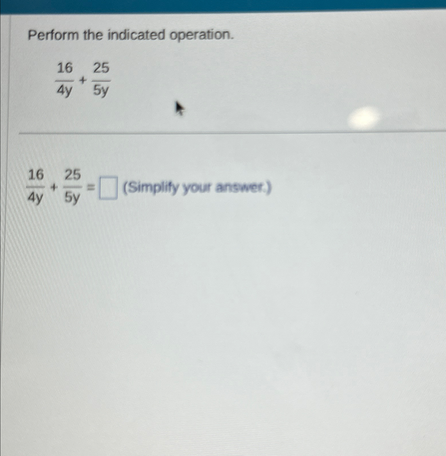 Solved Perform the indicated | Chegg.com