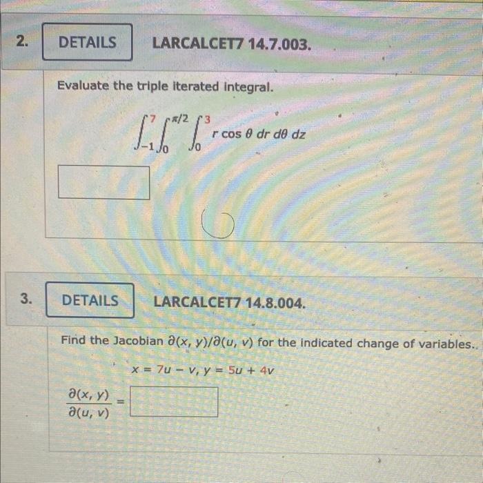 Solved Evaluate the triple iterated integral. | Chegg.com