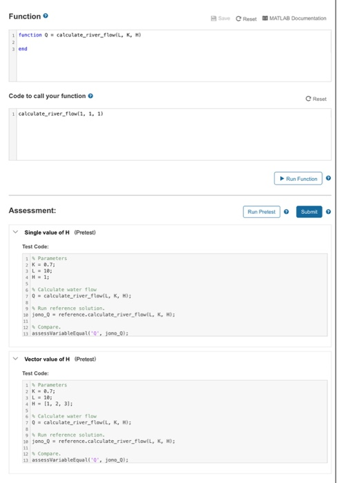 Solved 2.2 Parameters For the given weir, we know that the | Chegg.com