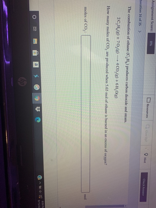 Solved Assignment Score: 0% Resources [ Give Up? Hint Check | Chegg.com