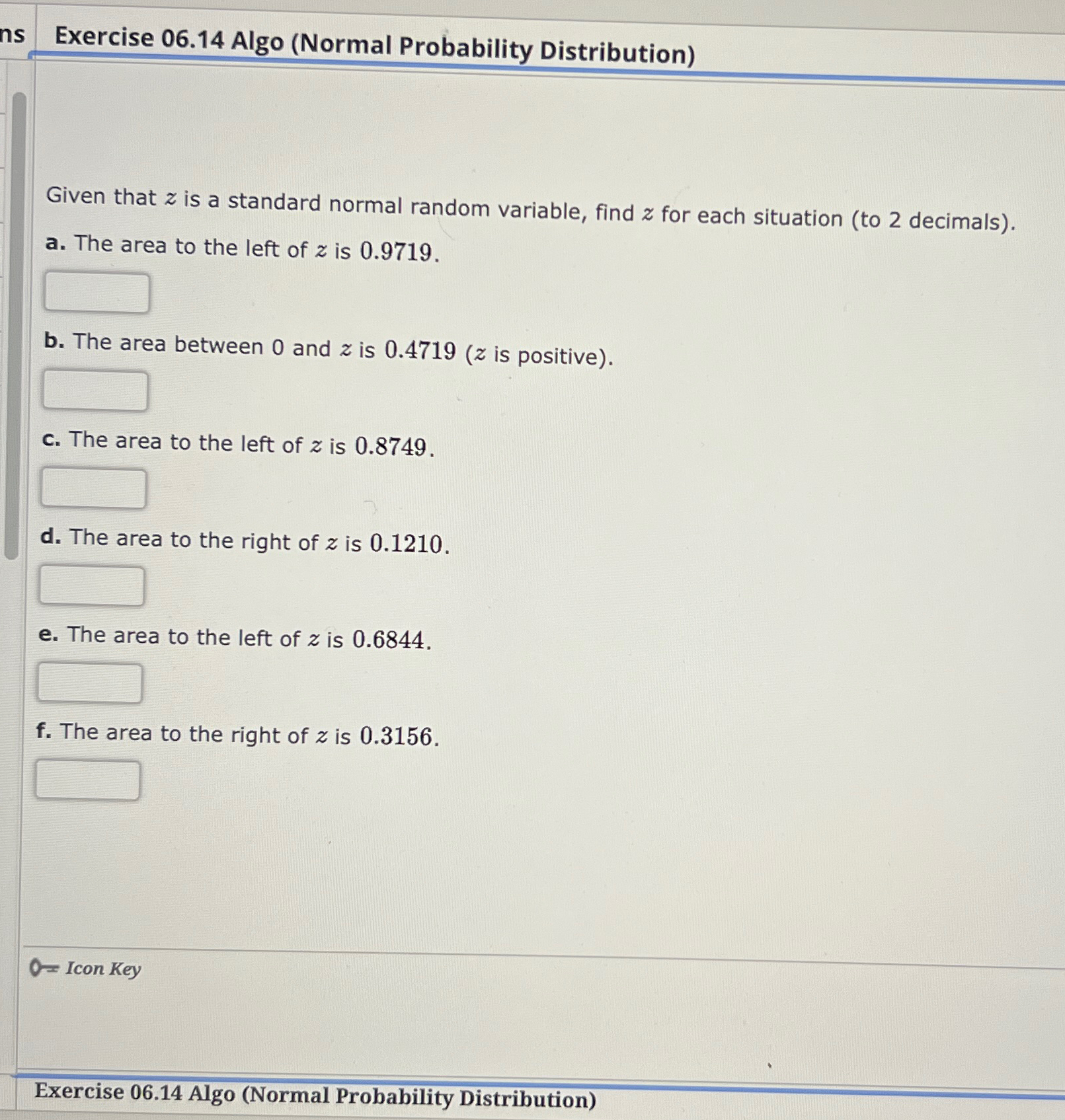 Solved Exercise 06.14 ﻿Algo (Normal Probability | Chegg.com