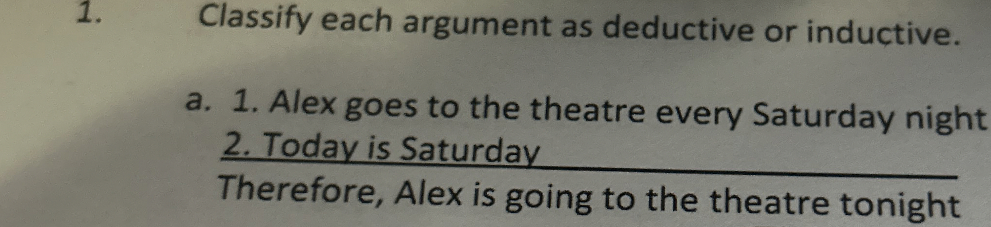Solved Classify each argument as deductive or | Chegg.com