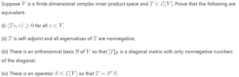Solved Suppose V ﻿is a finite dimensional complex inner | Chegg.com