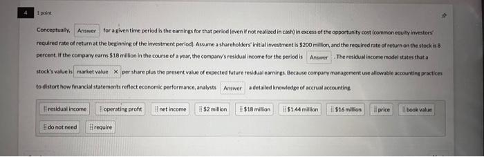 Solved The concept of represents a going concern's need to | Chegg.com