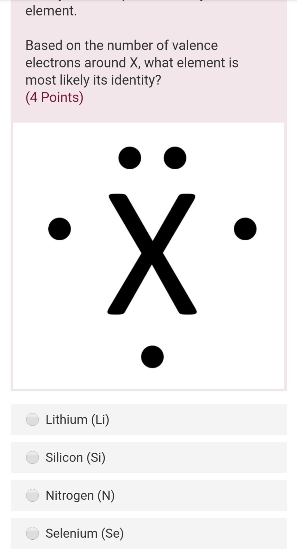 Solved 16 The symbol X represents a mysterious element. | Chegg.com
