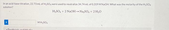 Solved H2SO4+2NaOH→Na2SO4+2H2O | Chegg.com