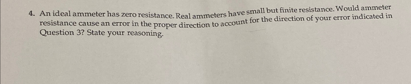 Solved An ideal ammeter has zero resistance. Real ammeters | Chegg.com