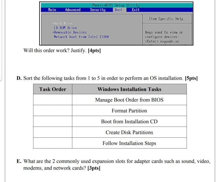 Solved Question 1: [26 points) A. Match the following tools | Chegg.com
