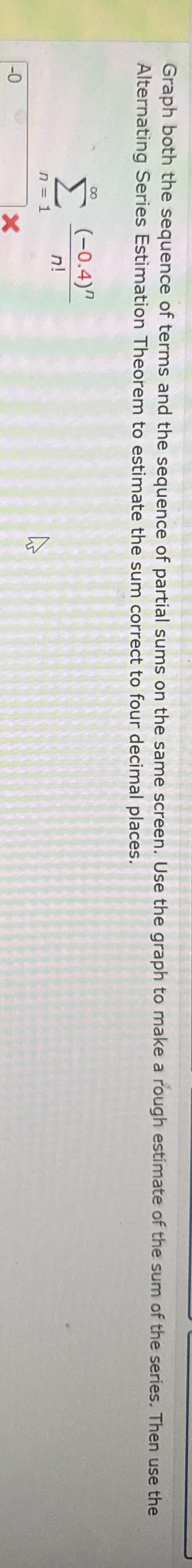 Solved Graph both the sequence of terms and the sequence of | Chegg.com