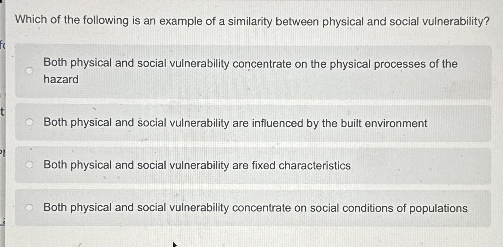 Solved Which of the following is an example of a similarity | Chegg.com