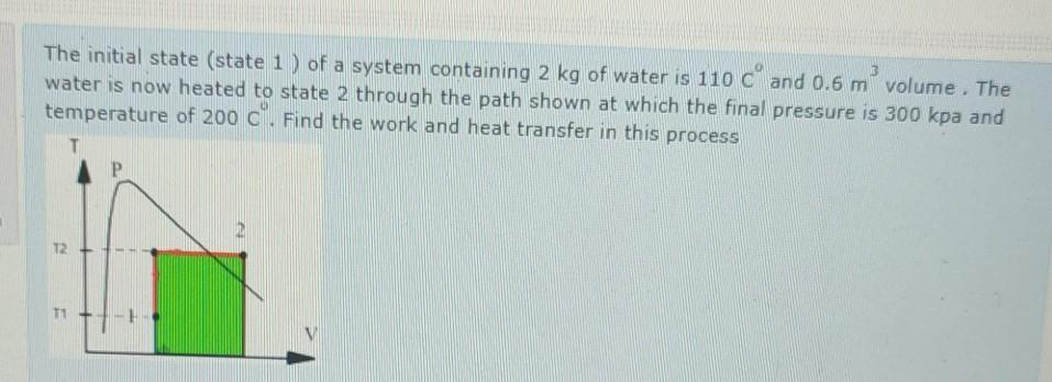 Solved The initial state (state 1 ) of a system containing 2 | Chegg.com
