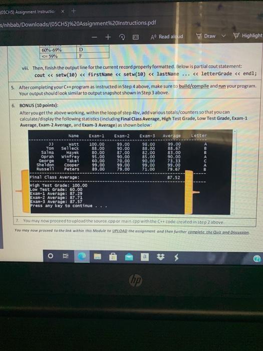 Solved (OSCHS) Assignment Instruction | Chegg.com