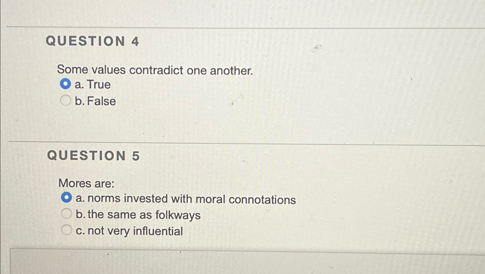 Solved QUESTION 4Some values contradict one another.a. | Chegg.com