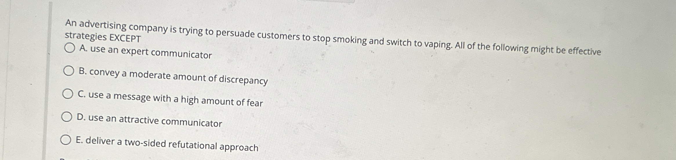 Solved An advertising company is trying to persuade | Chegg.com