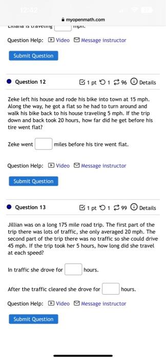 Solved A myopenmath.com Question Help: Video Question 12 [ | Chegg.com