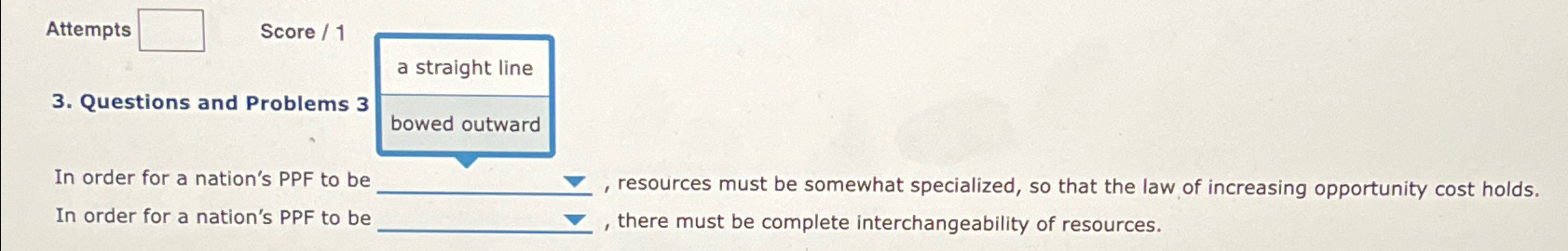 Solved AttemptsScore / 13. ﻿Questions and Problems 3a | Chegg.com