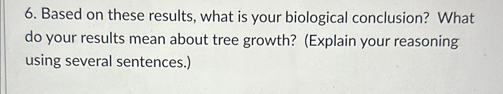 Solved Based on these results, what is your biological | Chegg.com