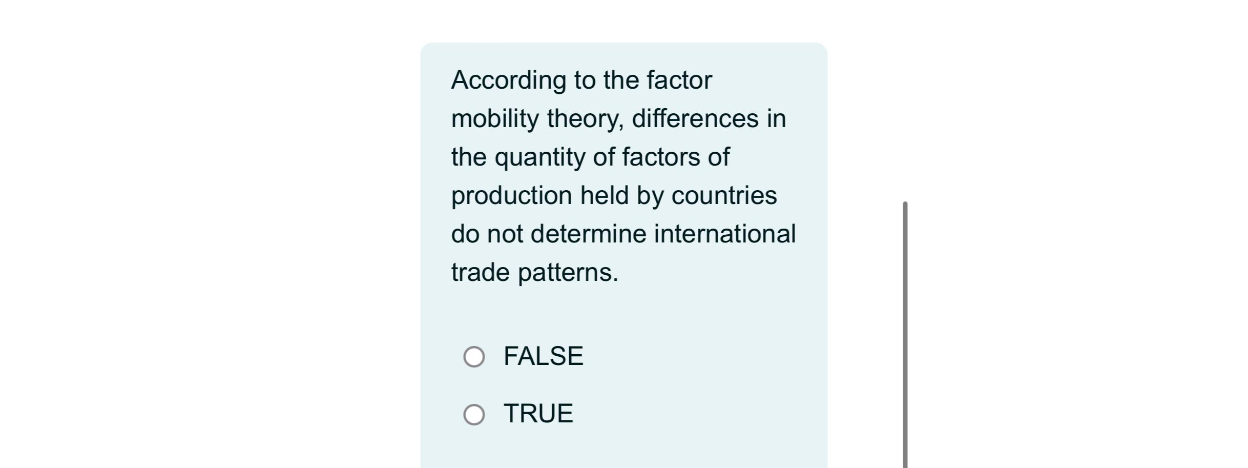 Solved According to the factor mobility theory, differences | Chegg.com