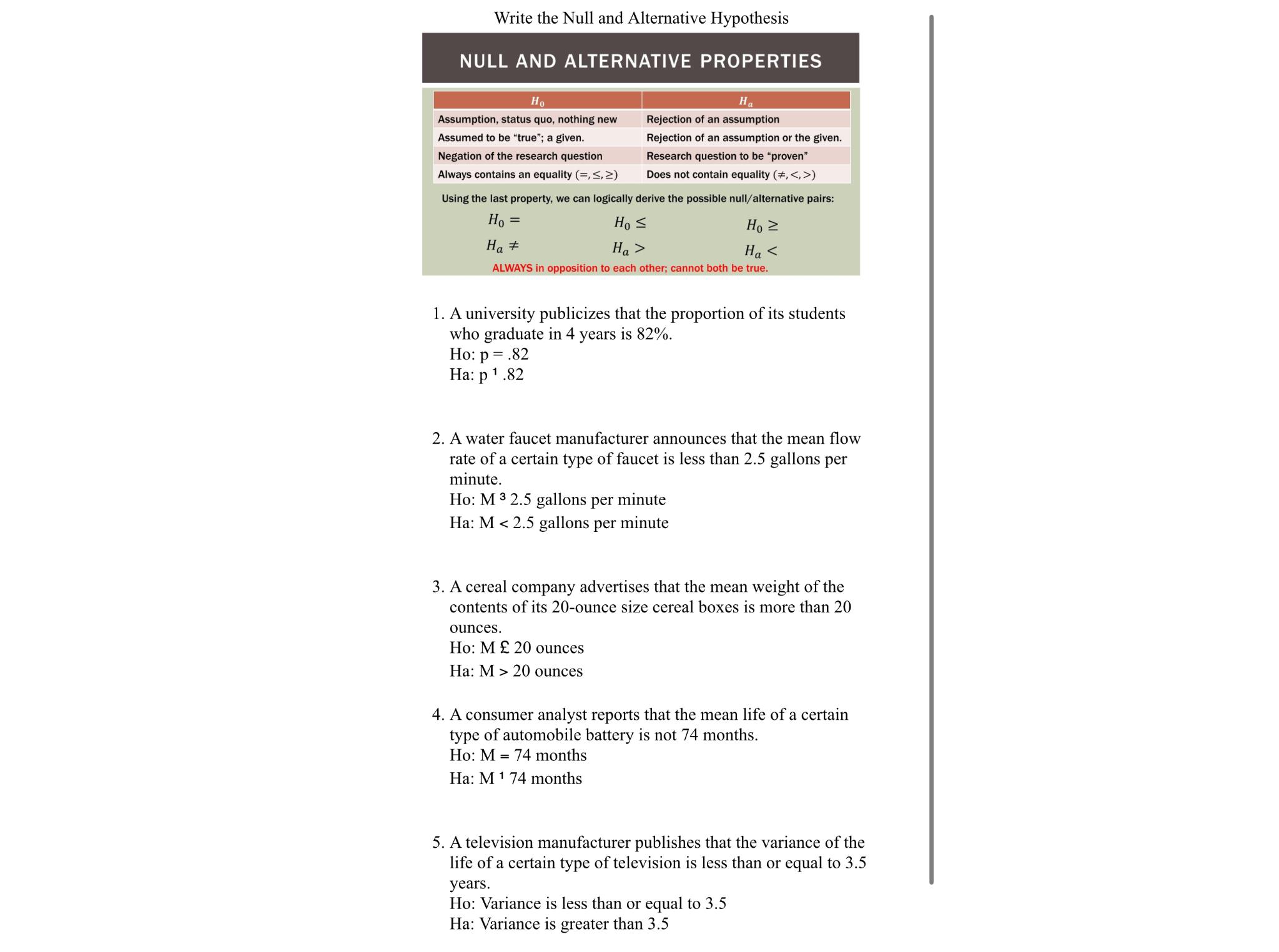 Solved Write the Null and Alternative HypothesisNULL AND | Chegg.com