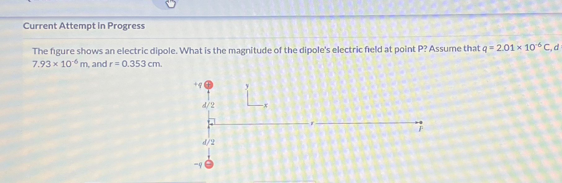 Solved Current Attempt in ProgressThe figure shows an | Chegg.com