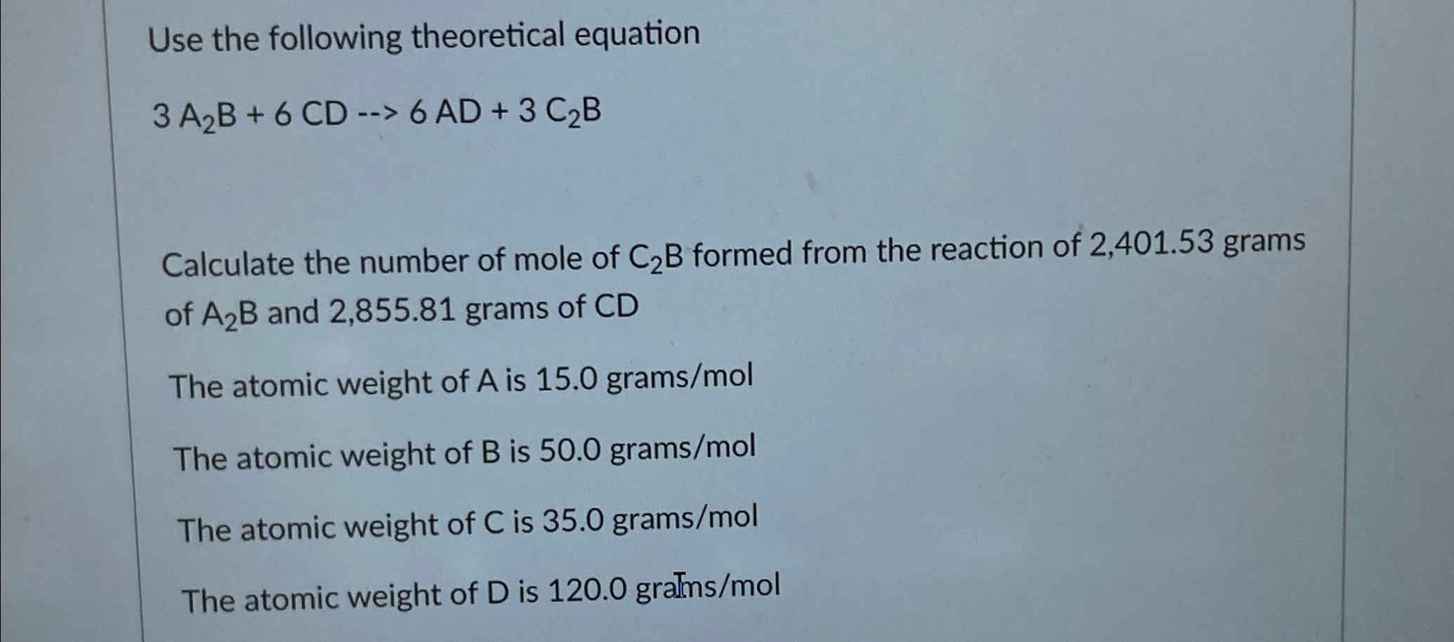 Use the following theoretical equationCalculate the | Chegg.com