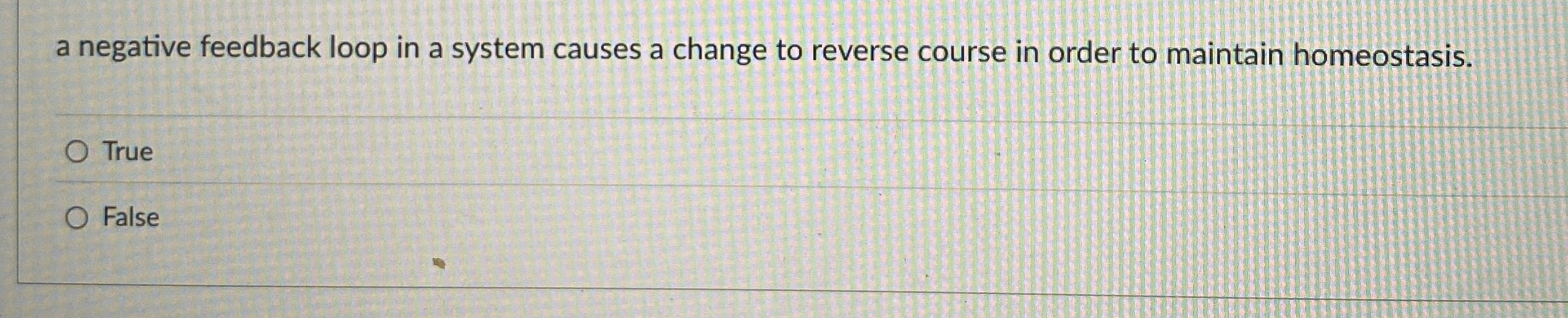 Solved a negative feedback loop in a system causes a change | Chegg.com