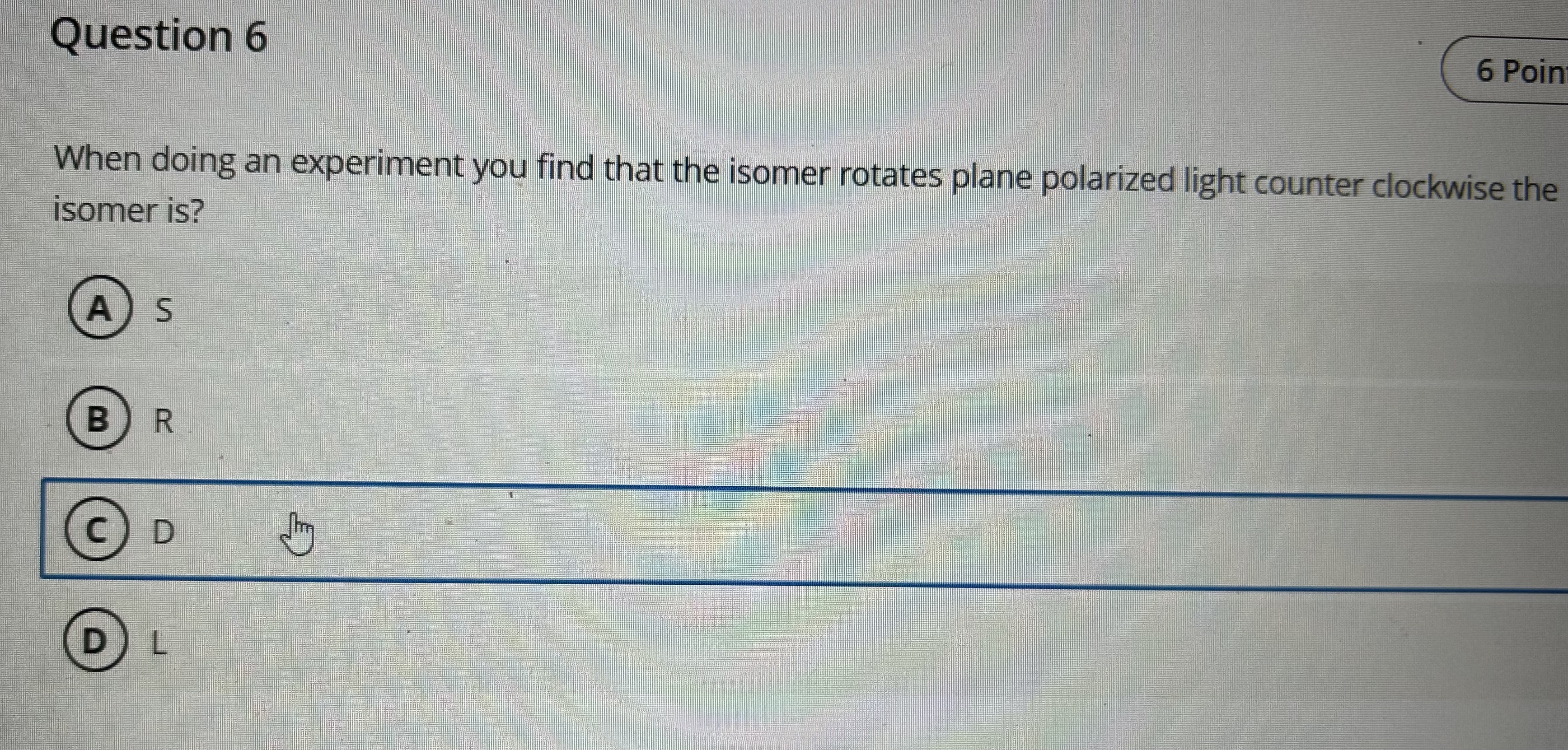 Solved When doing an experiment you find that the isomer | Chegg.com