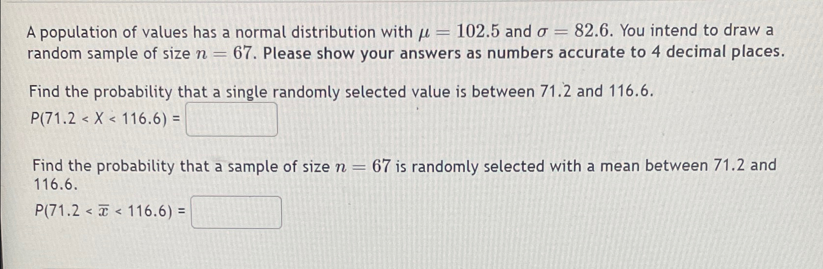 Solved A population of values has a normal distribution with | Chegg.com