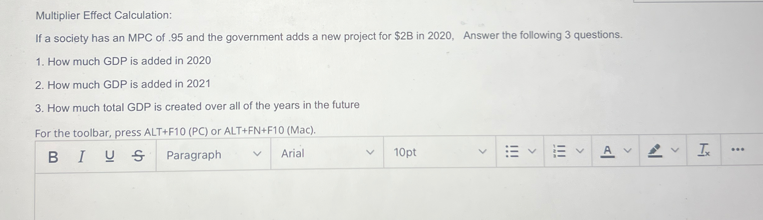 Solved Multiplier Effect Calculation:If a society has an MPC | Chegg.com