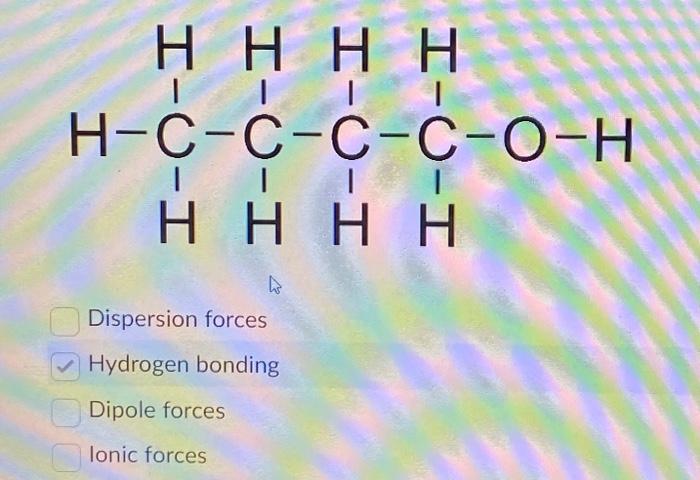 Solved What intermolecular forces must be broken in order to | Chegg.com