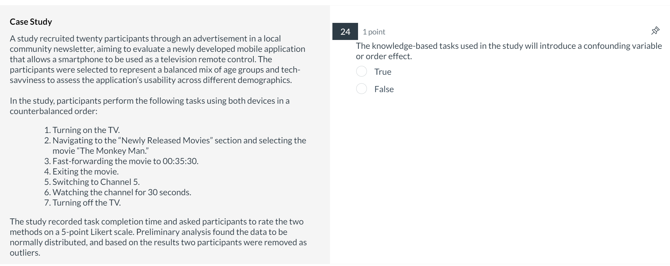 Solved 241 ﻿pointThe knowledge-based tasks used in the study | Chegg.com
