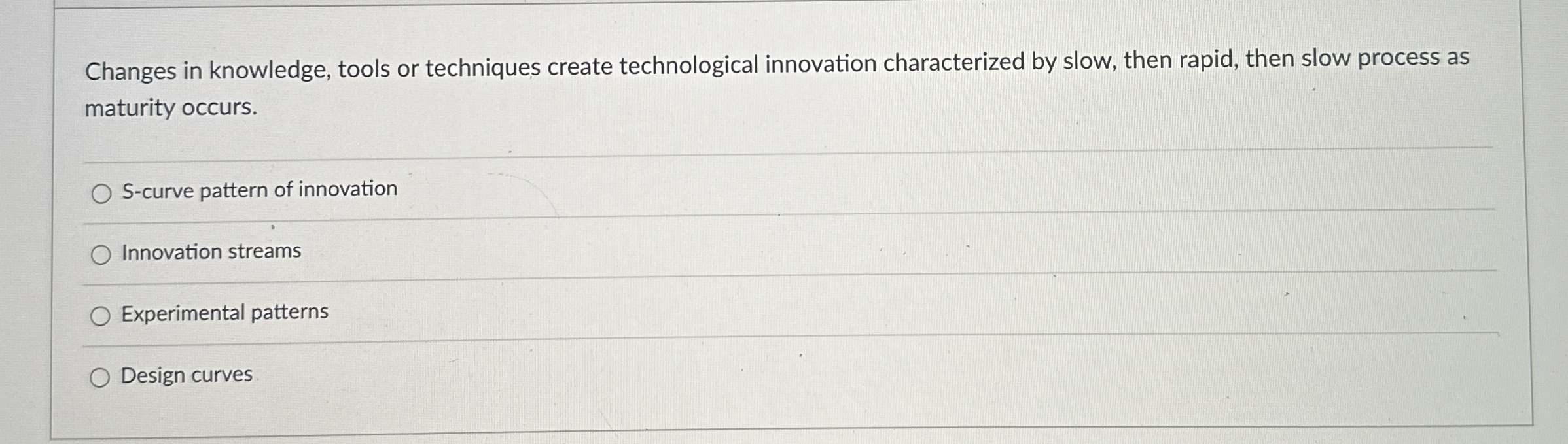 Solved Changes in knowledge, tools or techniques create | Chegg.com