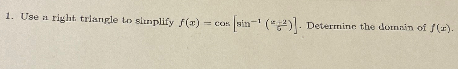 Solved Use a right triangle to simplify | Chegg.com