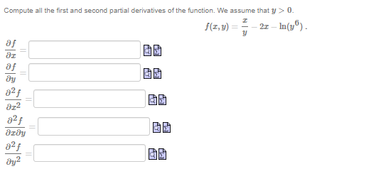 Compute all the first and second partial derivatives | Chegg.com