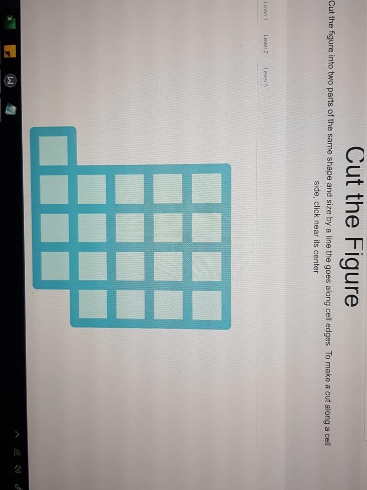 Solved Cut the Figure Cut the figure into two parts of the | Chegg.com