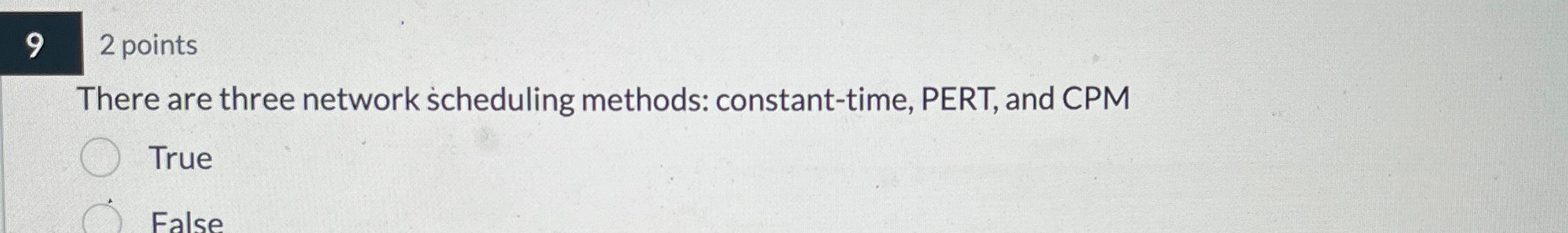 Solved 92 ﻿pointsThere are three network scheduling methods: | Chegg.com