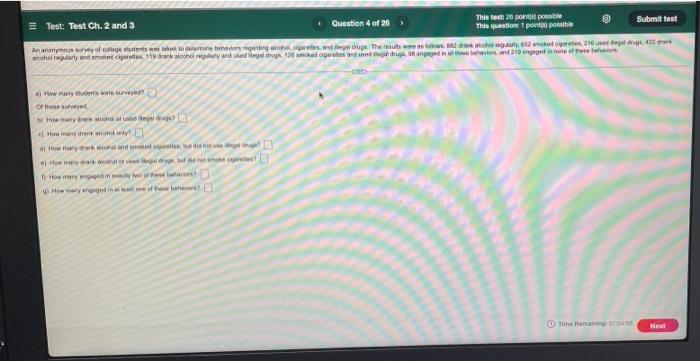 Solved Math 1332 Math for Liberal Arts (2) E Test: Test Ch. | Chegg.com