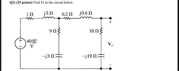 Solved Q2) (25 points) Find Vθ in the circuit below. | Chegg.com Solved Q2) (25 points) Find Vθ in the circuit below. | Chegg.com
