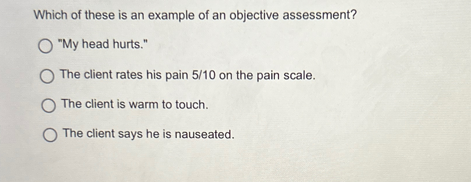 Solved Which of these is an example of an objective | Chegg.com