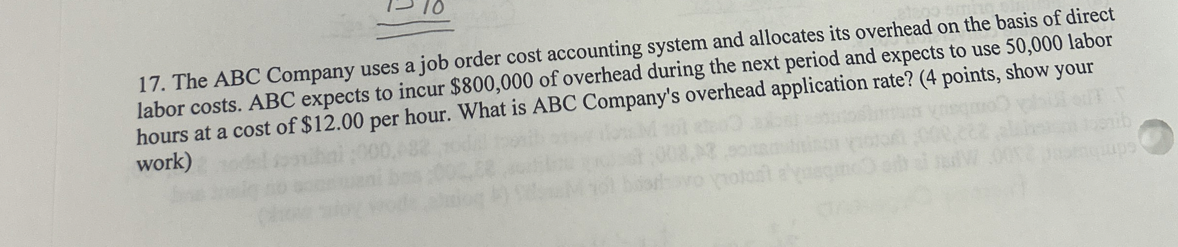 Solved The ABC Company uses a job order cost accounting | Chegg.com