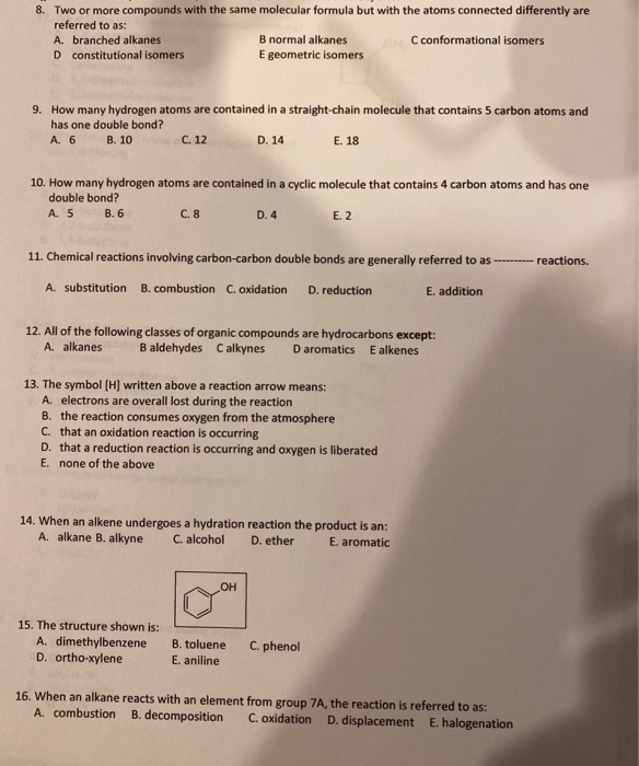 Solved Match the name of each functional group with the | Chegg.com