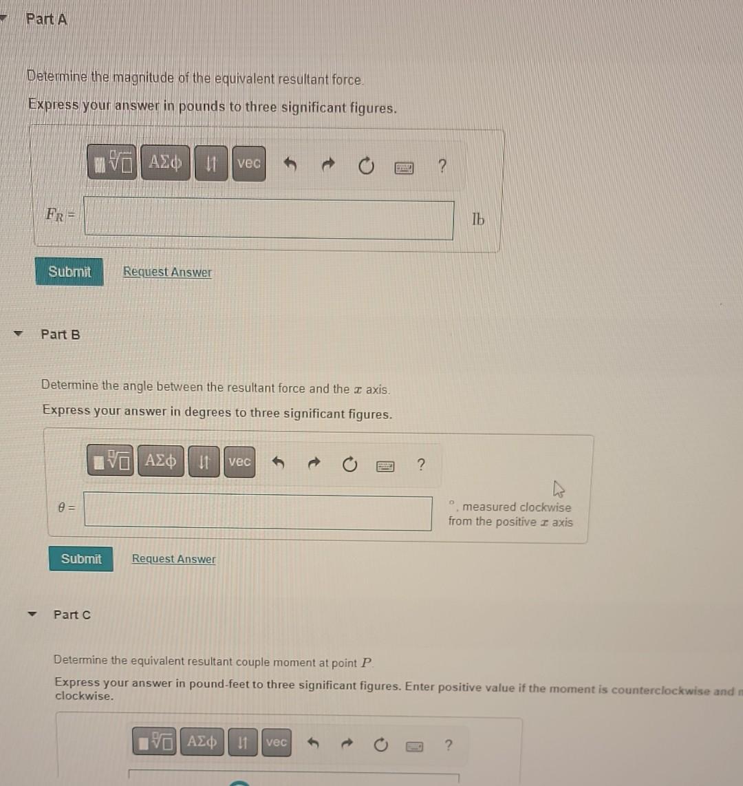 Solved Replace the loading acting on the post by an | Chegg.com