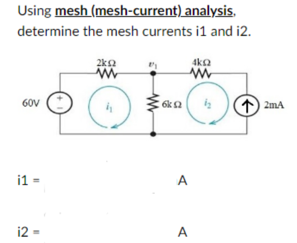 Solved Using mesh (mesh-current) analysis, determine the | Chegg.com