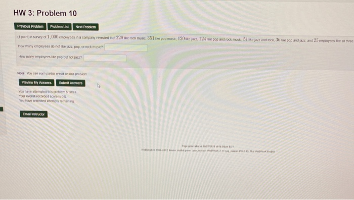 Solved HW 3: Problem 10 Previous Problem Problem List Next | Chegg.com