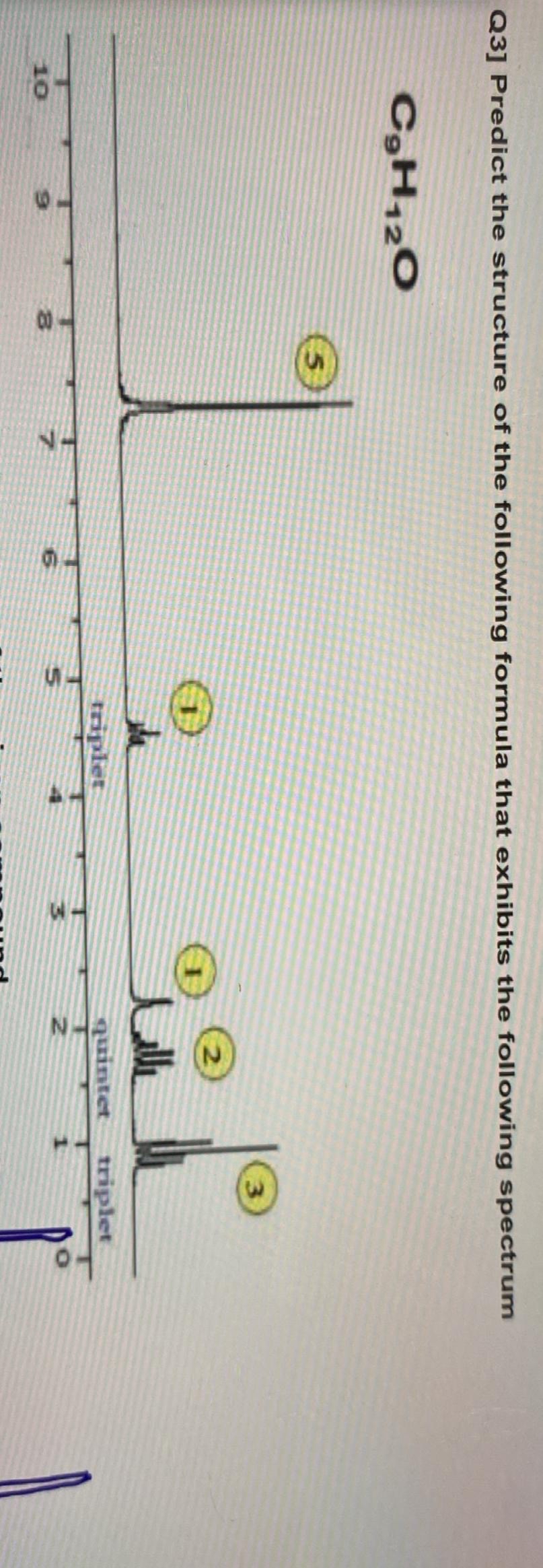 Solved Q3] ﻿Predict the structure of the following formula | Chegg.com