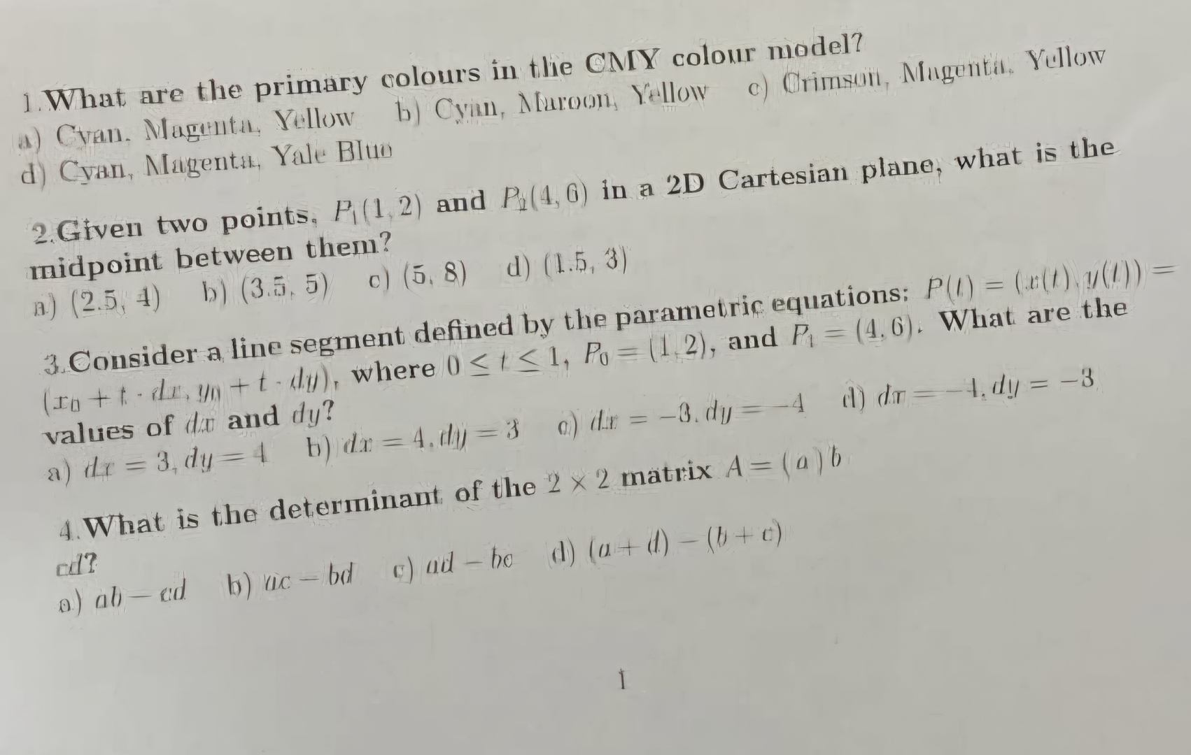 Solved What are the primary colours in the CMIY colour | Chegg.com